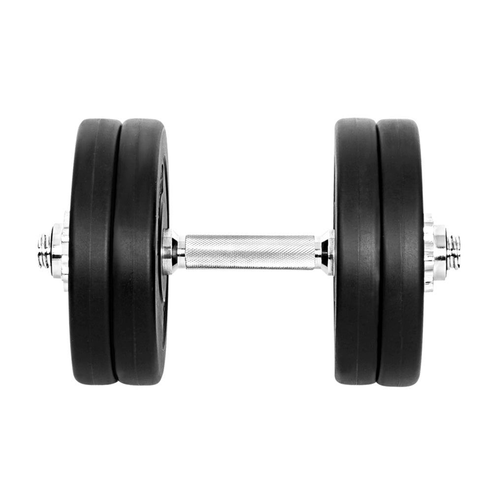Dumbbells Set 25kg Weight Plates Home Gym Fitness Exercise Dumbbell ...